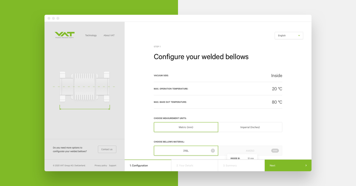 Bellows Configurator - Configure Your Edge Welded Metal Bellows